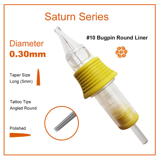 Needlewalk Saturn Series Finger Ledge Cartridges #10 0.30mm Round Line ...